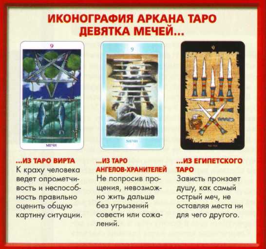 Дев'ятка Меч - аркан (карта) таро ⋆ Vsi.com.ua